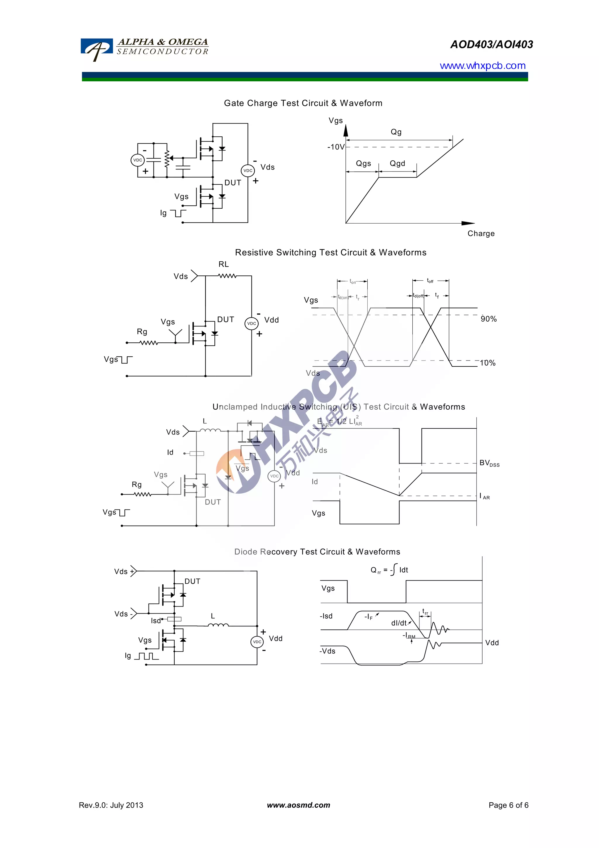 Original Mosfet P-Channel D403 AOD403 85A 30V TO-252 New | PDF
