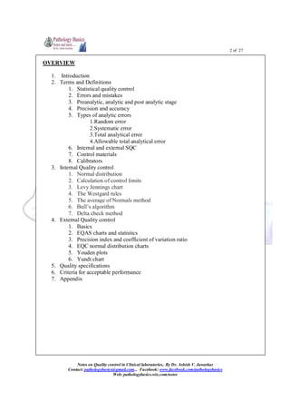 Quality control in clinical laboratories | PDF