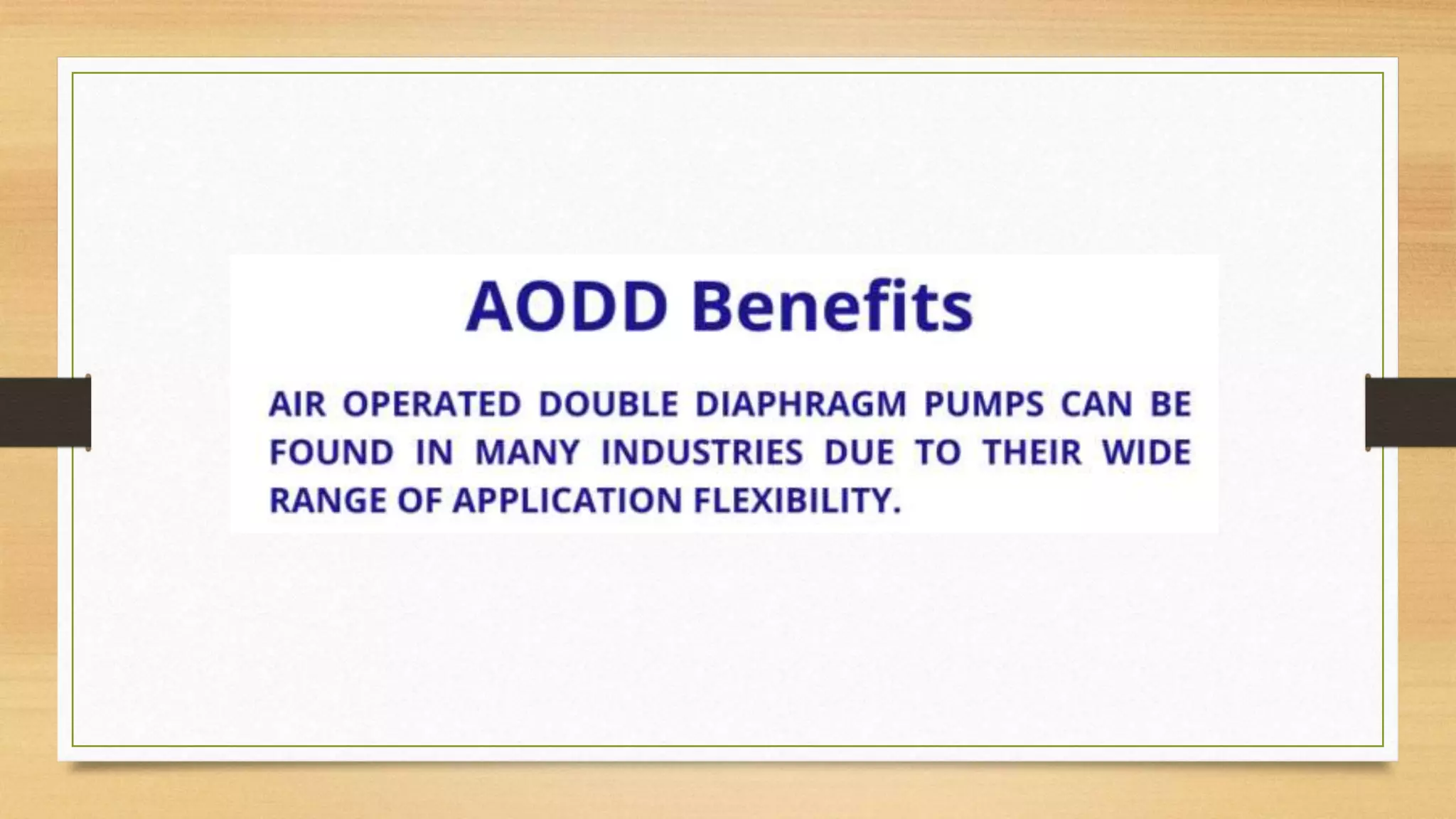 Aodd pump benefits | PPTX