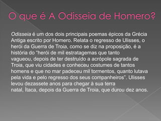 A Odisseia de Homero Daniela Marques | PPTX