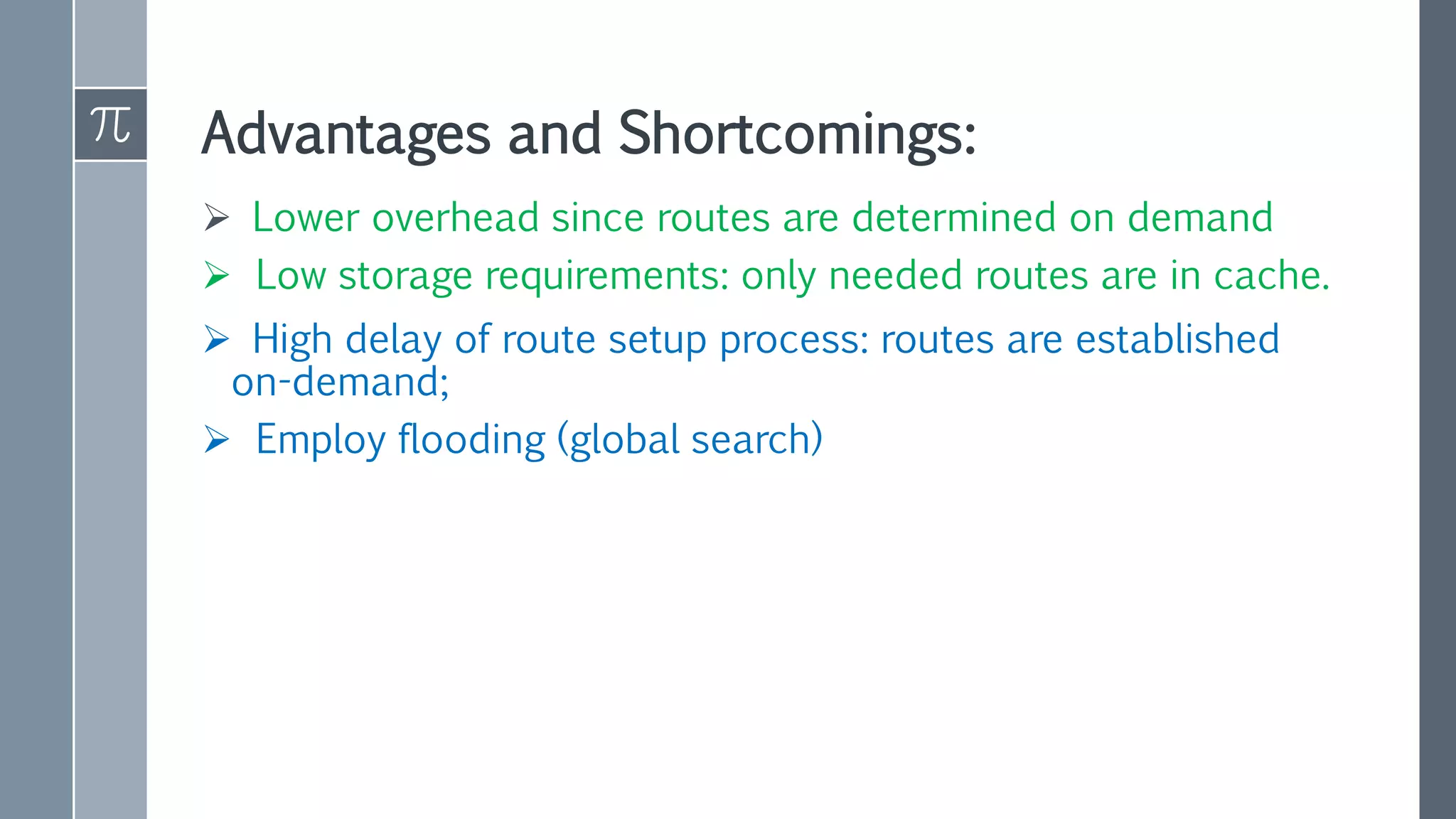 AODV (adhoc ondemand distance vector routing) | PPTX