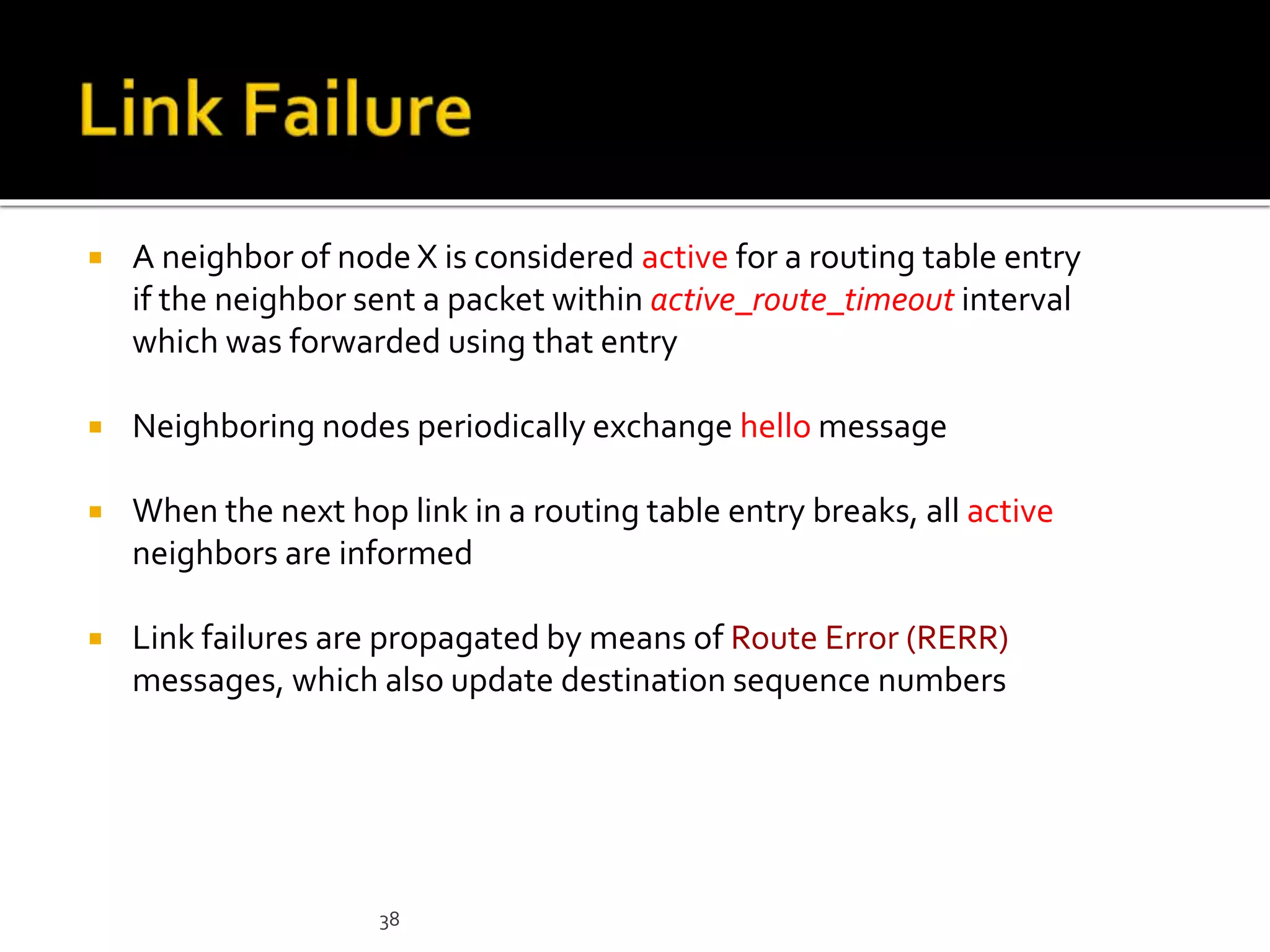 Aodv Routing Protocol Pptx