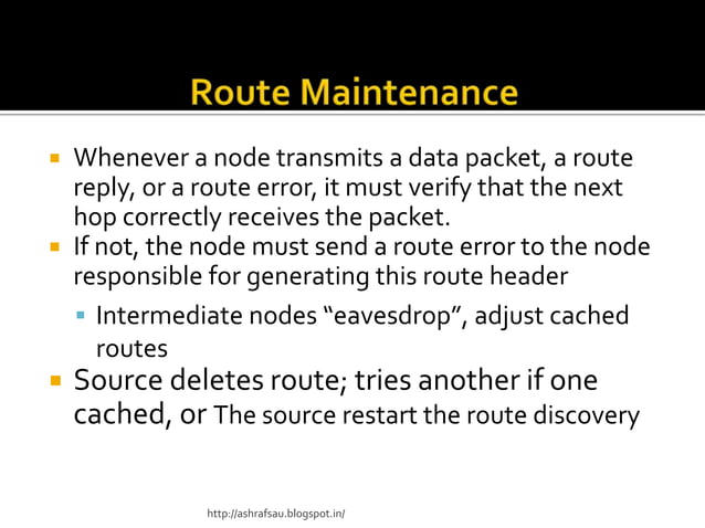 AODV routing protocol | PPTX