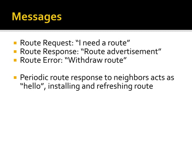 AODV routing protocol | PPTX