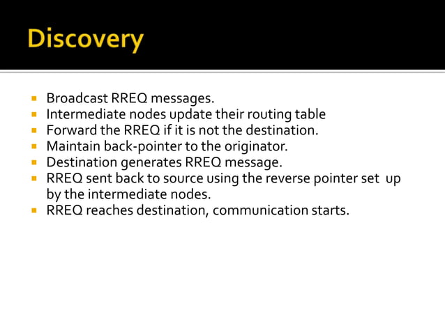 Aodv Routing Protocol Pptx