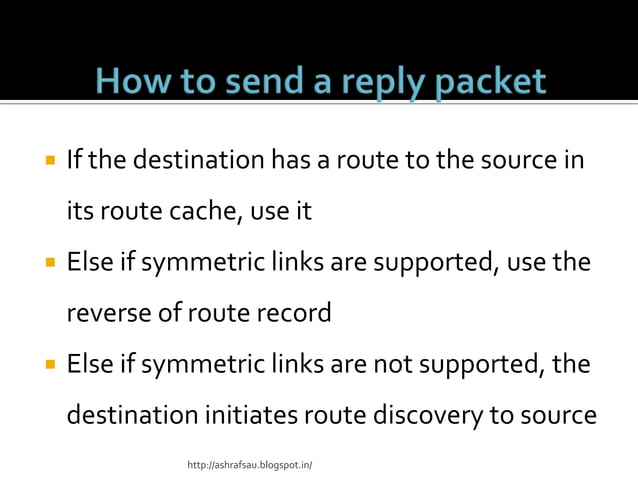 AODV routing protocol | PPTX