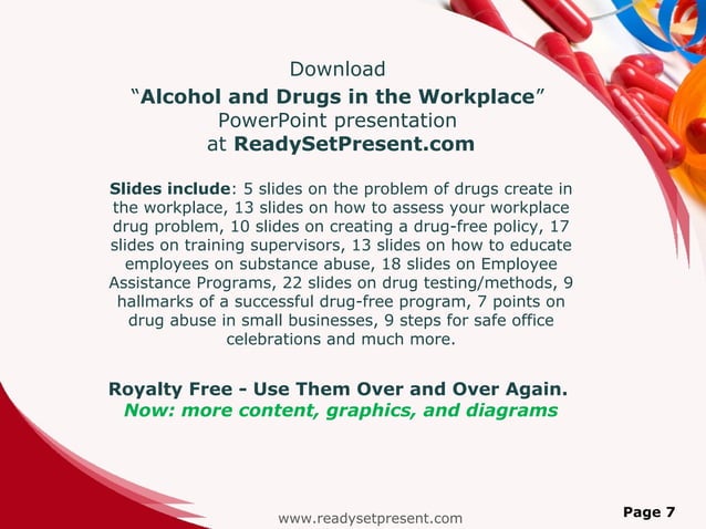 Alcohol and Drugs in the Workplace | PPT | Substance Abuse | Diseases ...