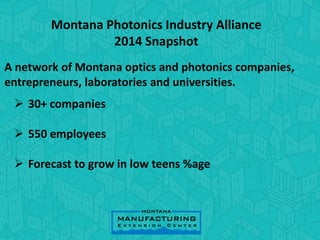 Montana Manufacturing Extension Center | PPT
