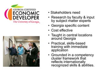 Georgia Certified Economic Developer Program | PPTX