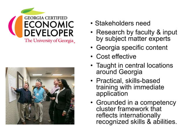 Georgia Certified Economic Developer Program | PPT