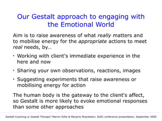Gestalt coaching or Gestalt therapy? | PDF