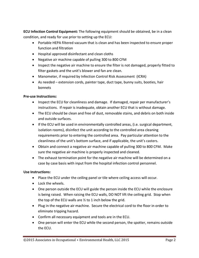 AOEH_Infection_Control_Guidance_Documents_2018.pdf