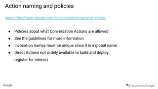 Actions On Google - How? Why? | PPT