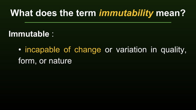 10 Attributes of God Lesson 5 Immutability | PDF | Christianity ...