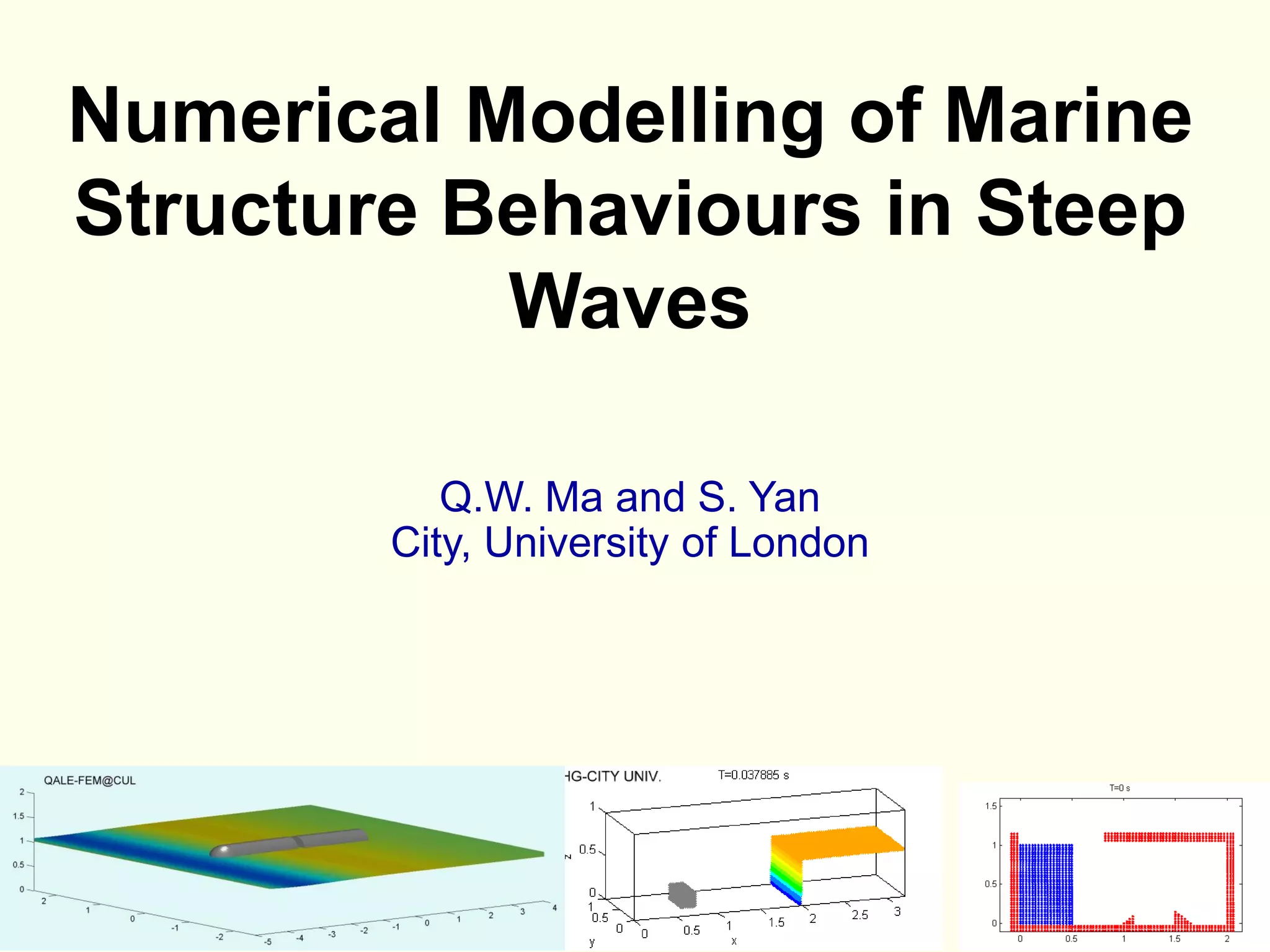 RINA - AOG 2017 - Numerical Modelling of Marine Structure Behaviours in ...