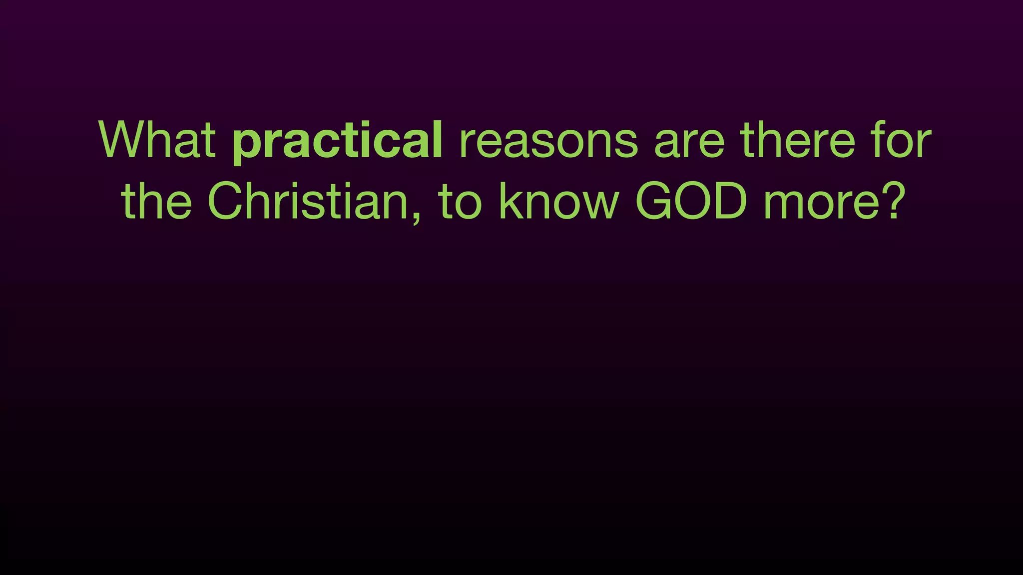 10 Attributes of God Introduction | PDF