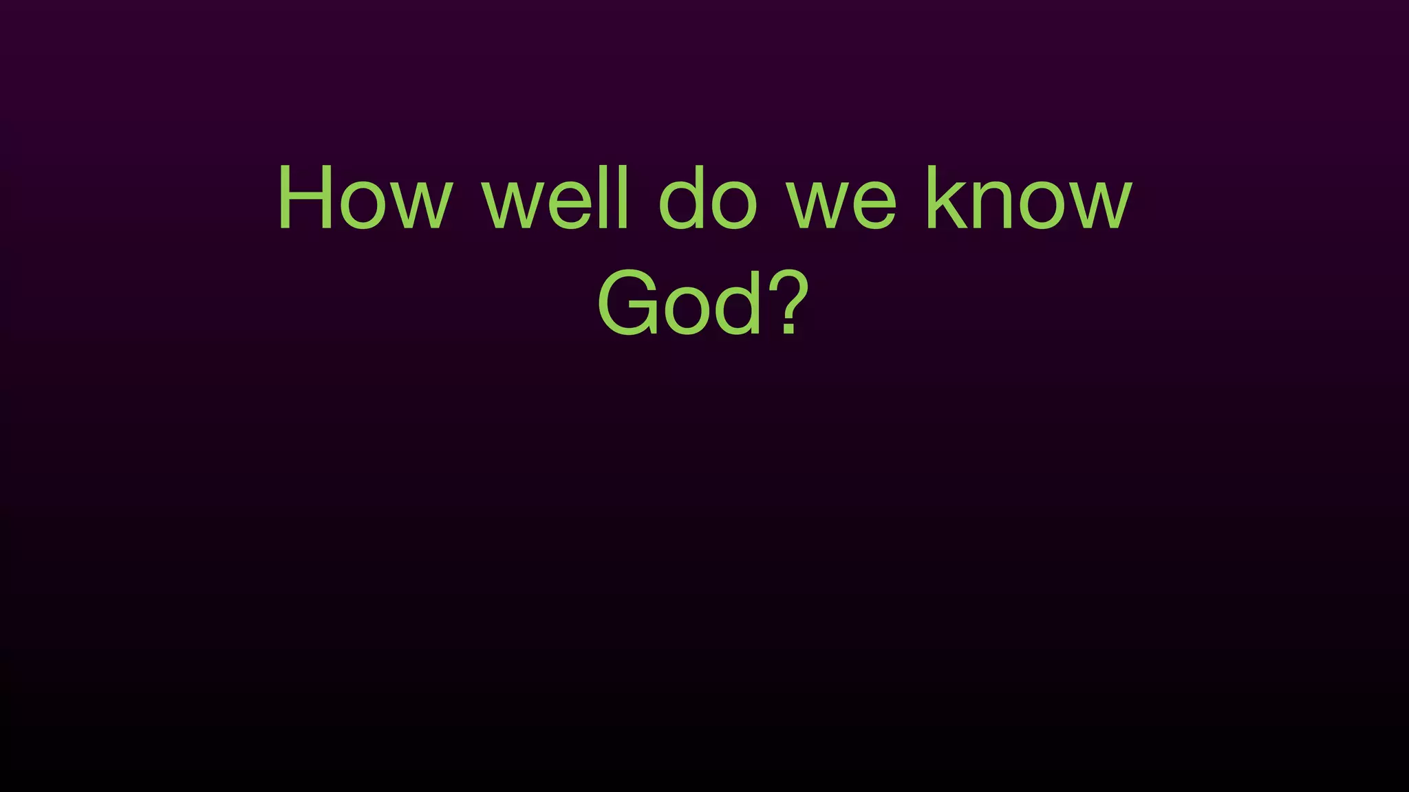 10 Attributes of God Introduction | PDF