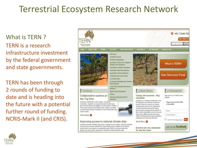 TERN Supersites and Carbon Monitoring_Mike Liddell | PPT