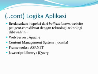 Analisa Pemrograman Multimedia. Studi kasus : peugeot.com