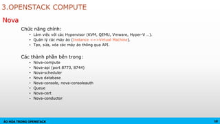 Viet stack 2nd meetup - Virtualization & Nova in OpenStack | PPT