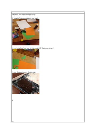 Duck Activity Sheet in Childcare | PDF