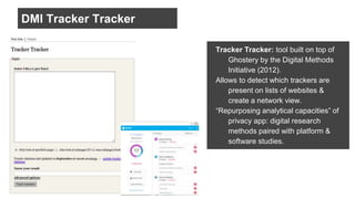 AoIR 2016 Digital Methods Workshop - Tracking the Trackers | PPTX