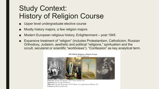 Religious Narratives and Networked Learning Spaces: Using Blogs to ...