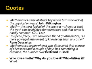 Aok – areas of knowing mathematics | PPT