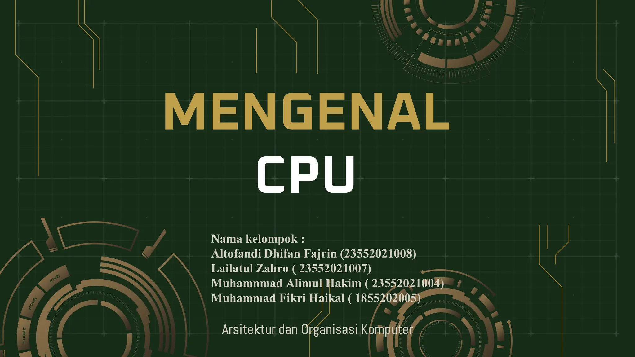 mengenal Hardware dan komponen - komponen CPU | PPT
