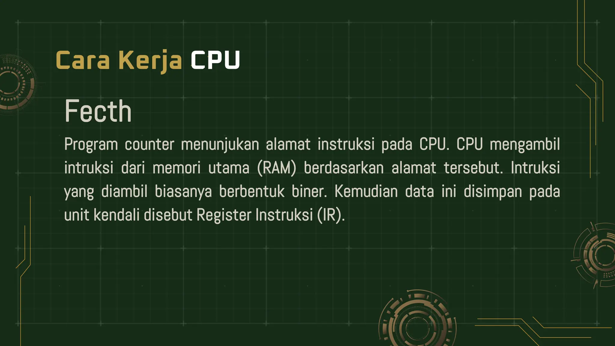 mengenal Hardware dan komponen - komponen CPU | PPT