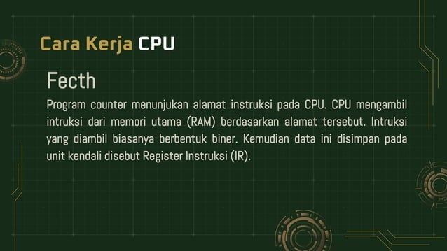 mengenal Hardware dan komponen - komponen CPU | PPT