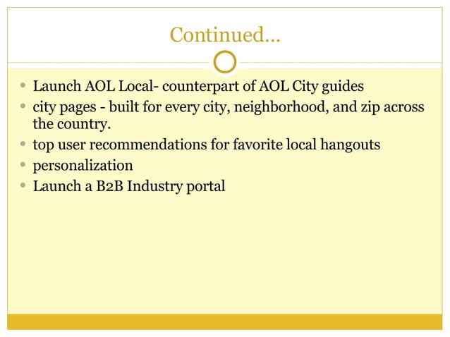 Aol | PPT | Internet | Computing