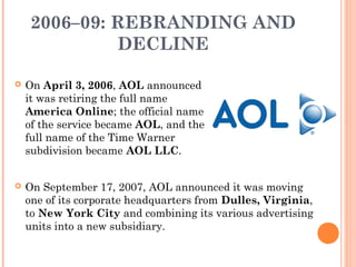 AOL and Microsoft | PPT