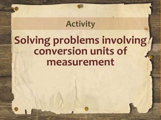 Assessment tool for Measurement | PPTX