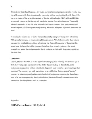 Aol term paper | DOC | Internet Service Providers | Home Utilities