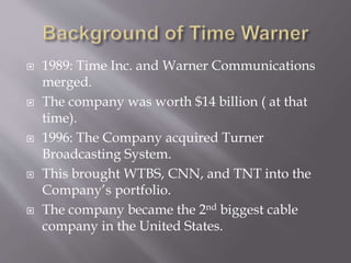 Aol time warner merger | PPTX
