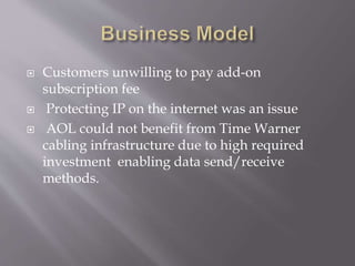 Aol time warner merger | PPTX