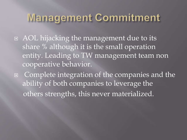 Aol time warner merger | PPTX | Internet | Computing