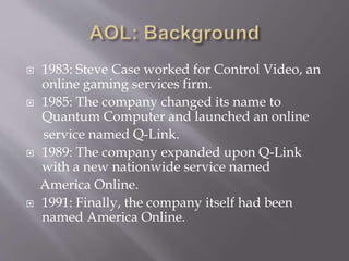 Aol time warner merger | PPTX
