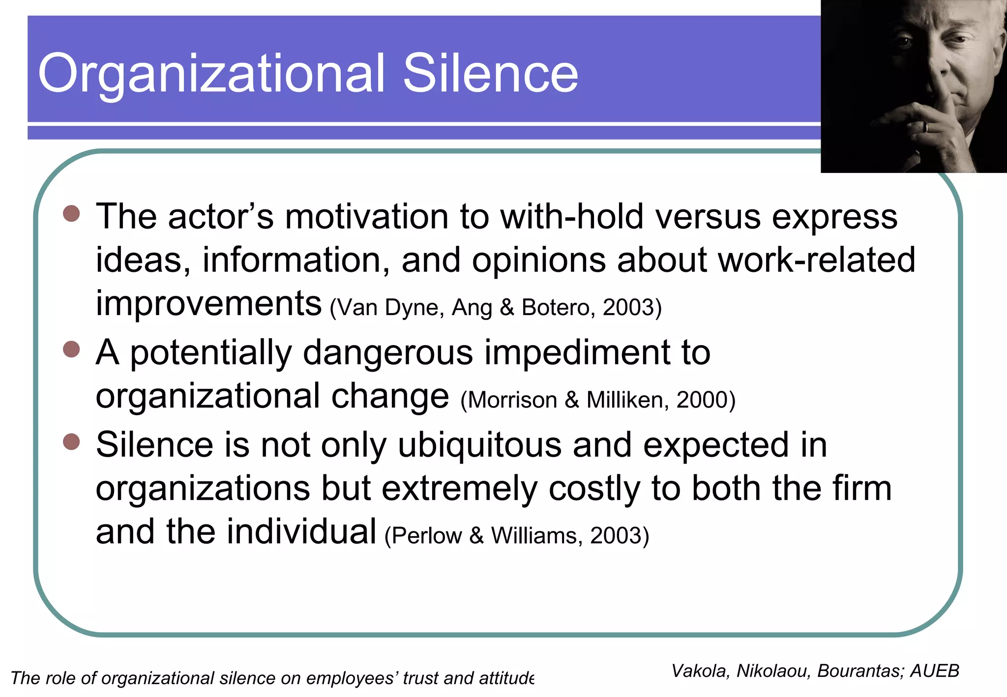 Organizational Silence | PPT
