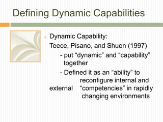 Aom 2011 Dynamic Capability Presentation | PPT