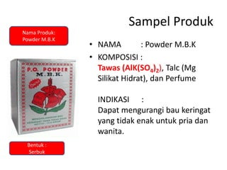 Aomk antiperspiran bubuk | PPT