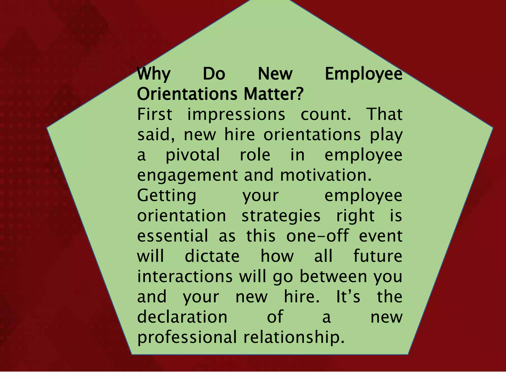 AOMP lesson 3-Employee Orientation Definition, Benefits & Best ...