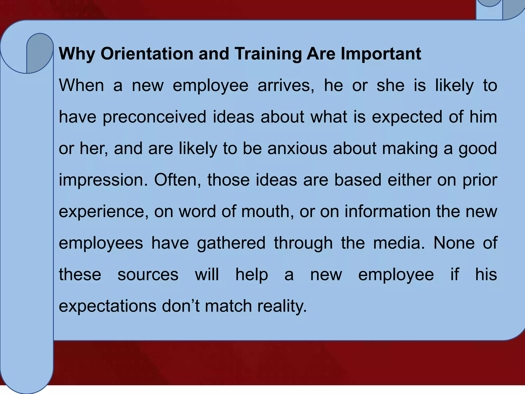 AOMP lesson 3-Employee Orientation Definition, Benefits & Best ...