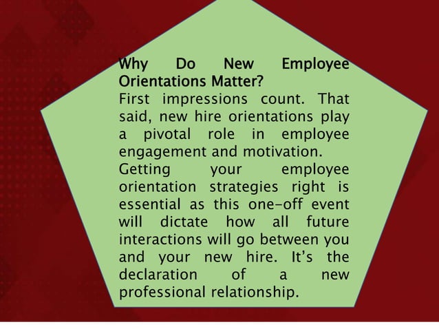 AOMP lesson 3-Employee Orientation Definition, Benefits & Best ...