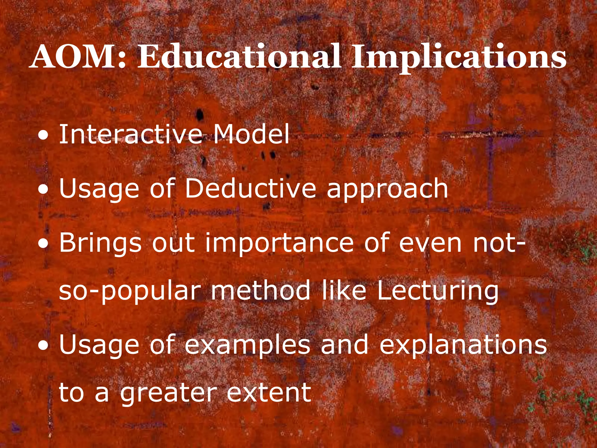 AOM Theory - March 2020 | PPT