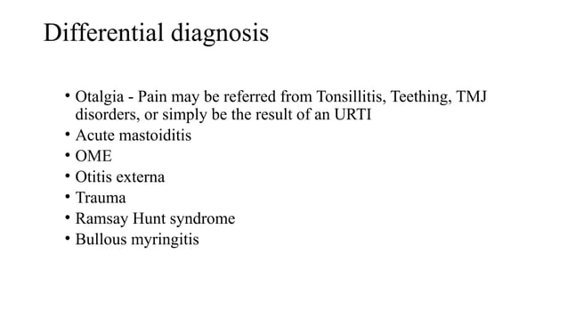Acute Otitis Media (AOM) UG-ENT MBBS.pptx | Ear, Nose and Throat ...