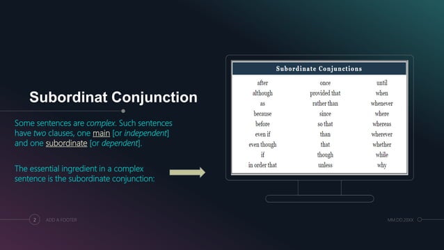Subordinate conjunction[1] | PPTX