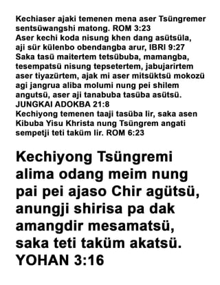Ao Naga Gospel Tract | PDF