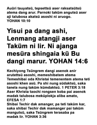 Ao Naga Gospel Tract | PDF